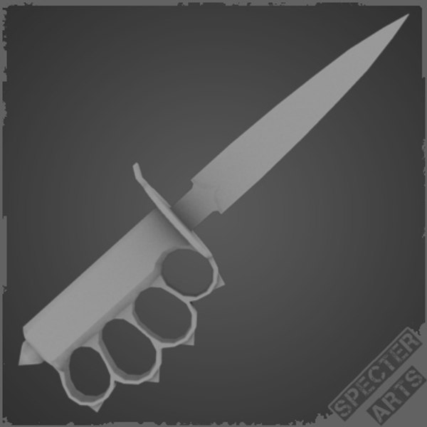 ballistic knife 3d model