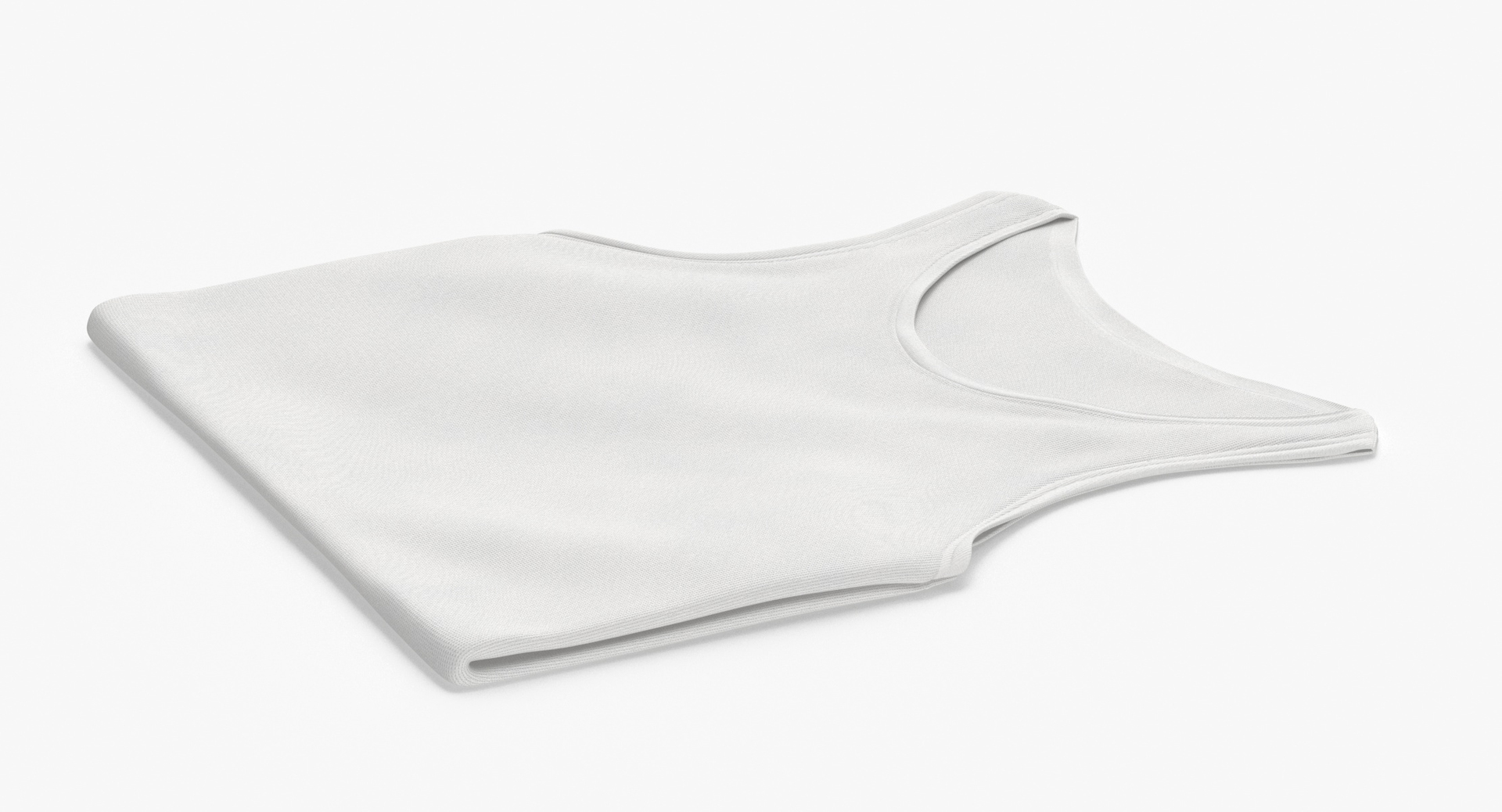 Sleeveless Folded Female Type 02 Blank White And Branded Heather Model ...