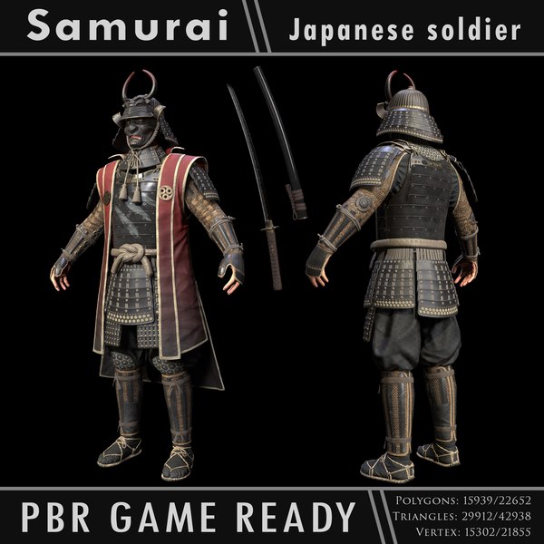 modelo 3d Samurai 3D Character Unity modelo 3D - TurboSquid 1479347