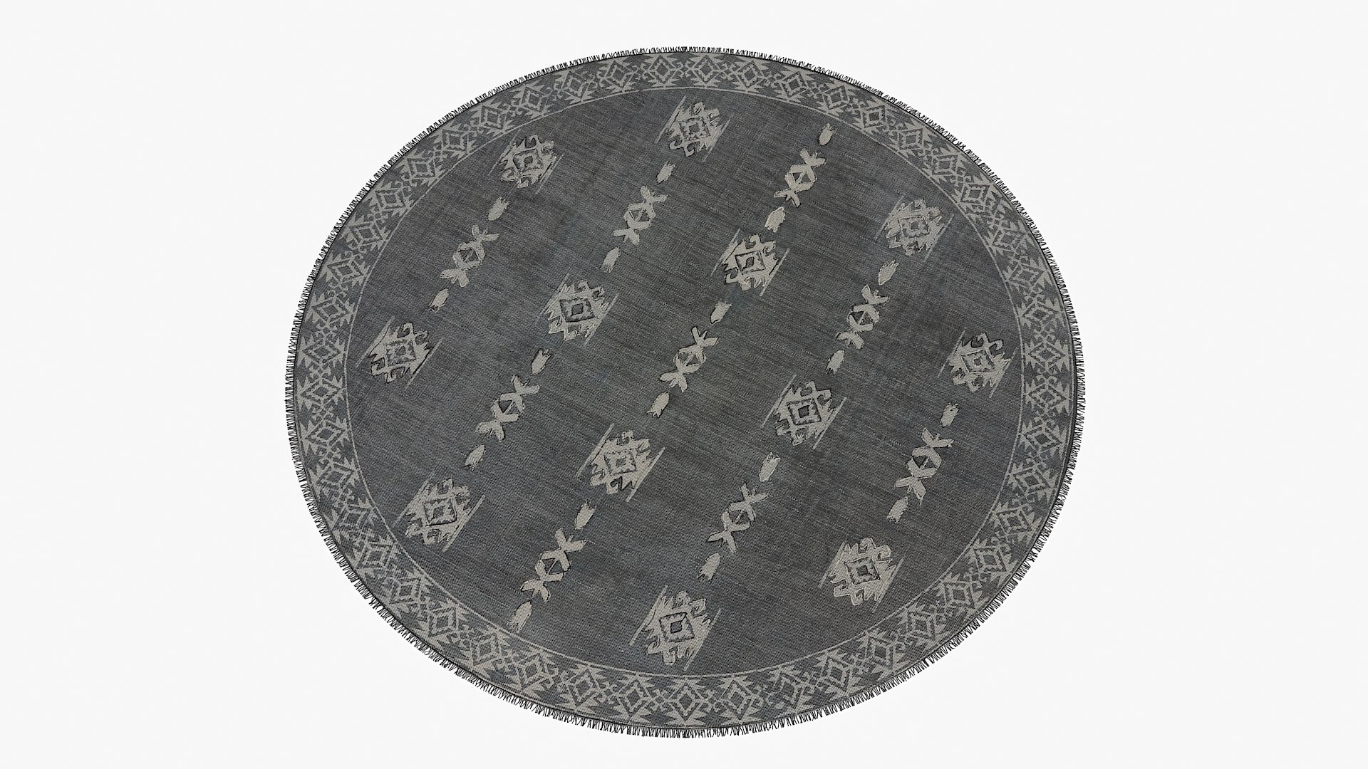 3D Round Aztec Rug Model - TurboSquid 2384082