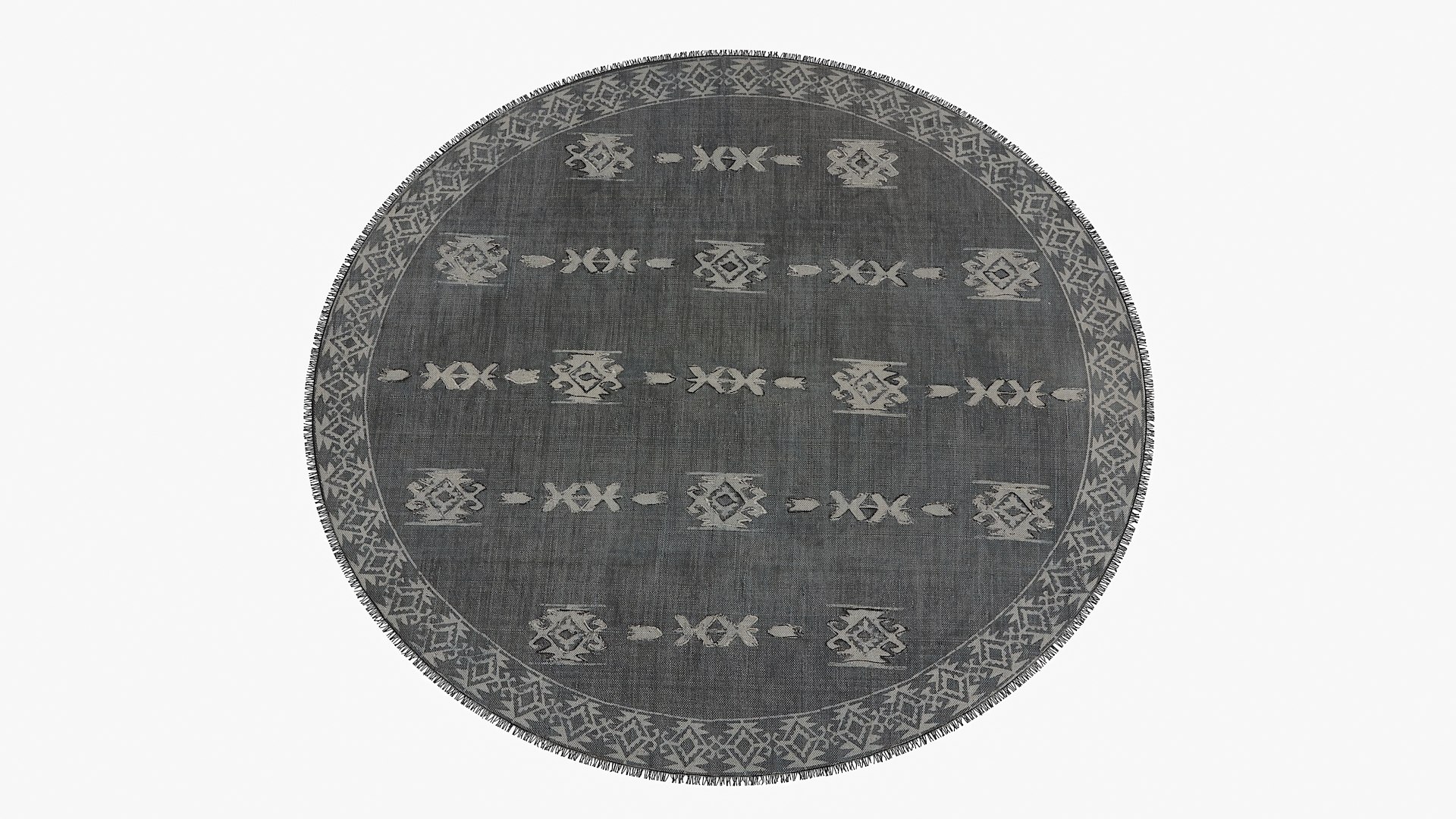 3D Round Aztec Rug Model - TurboSquid 2384082