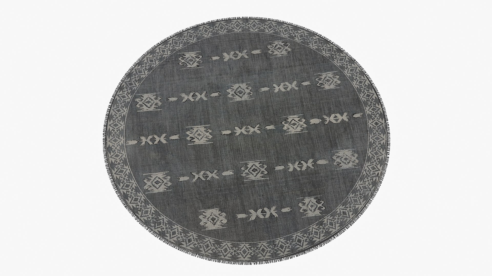 3D Round Aztec Rug Model - TurboSquid 2384082