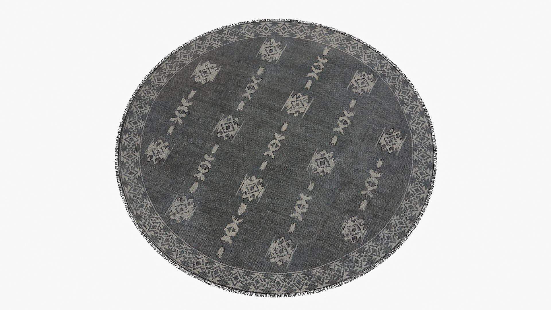 3D Round Aztec Rug Model - TurboSquid 2384082