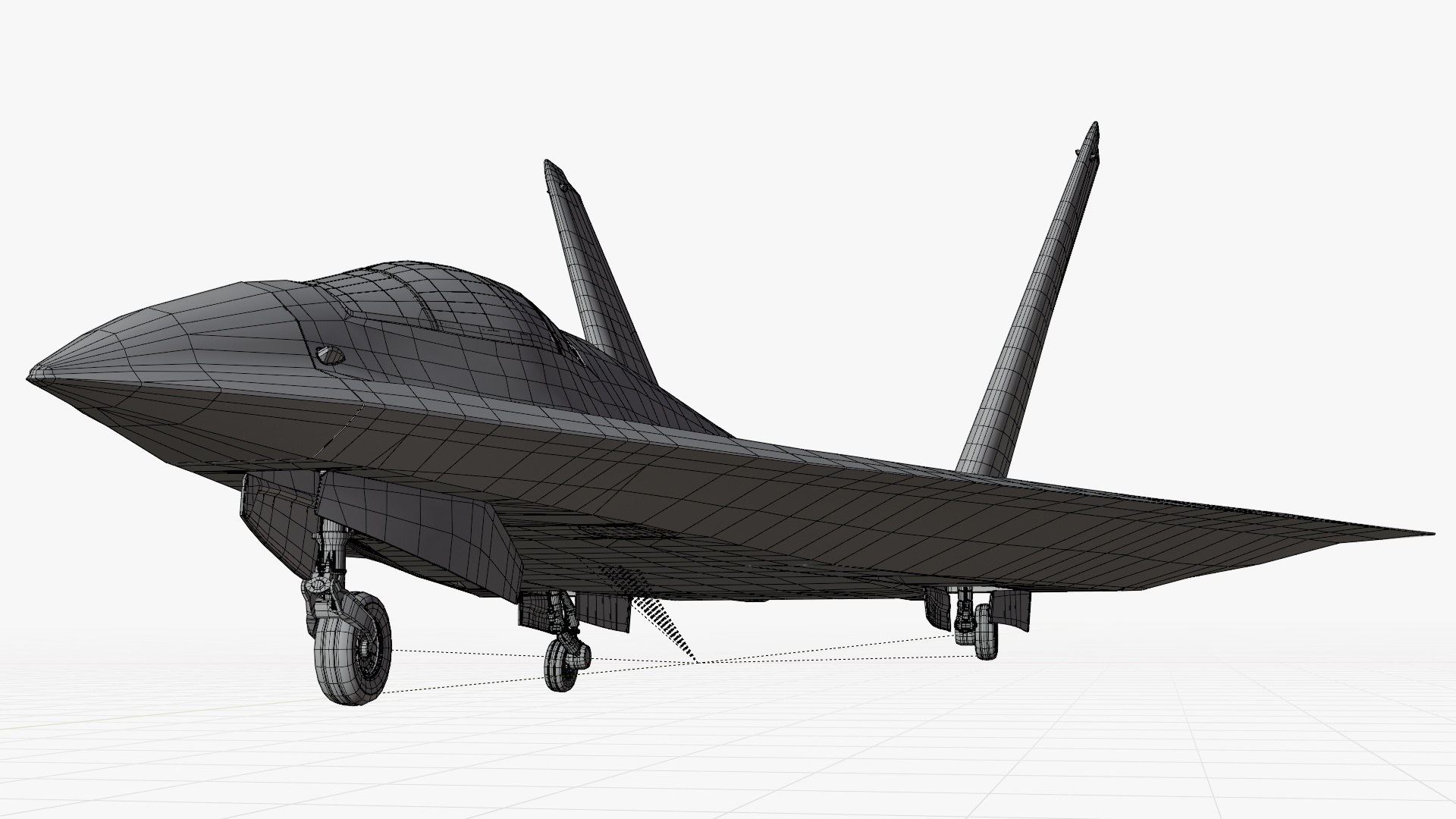 Modern Military Aircraft PBR 3D Model - TurboSquid 2510523