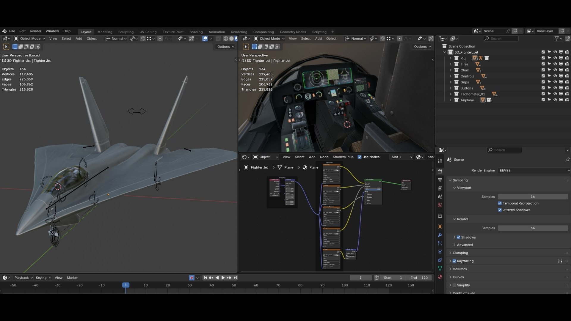 Modern Military Aircraft PBR 3D Model - TurboSquid 2510523