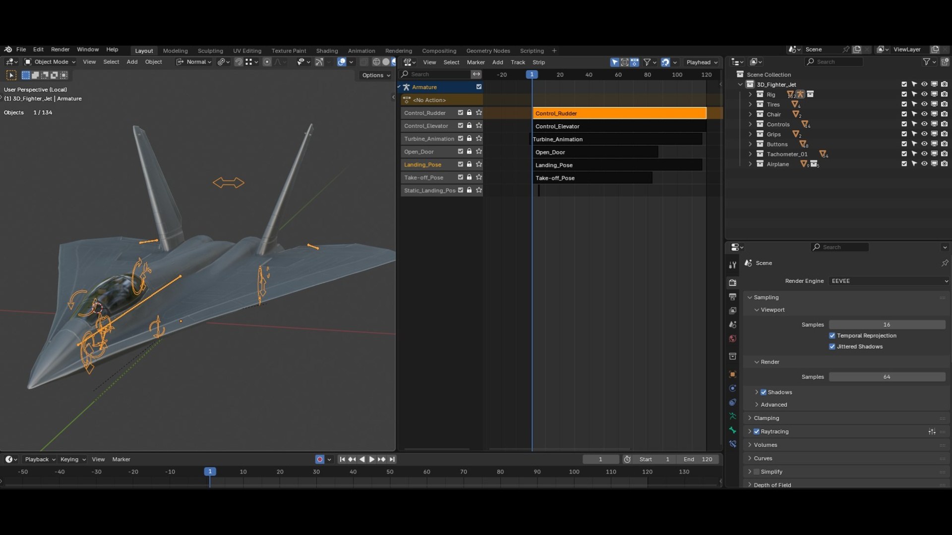 Modern Military Aircraft PBR 3D Model - TurboSquid 2510523
