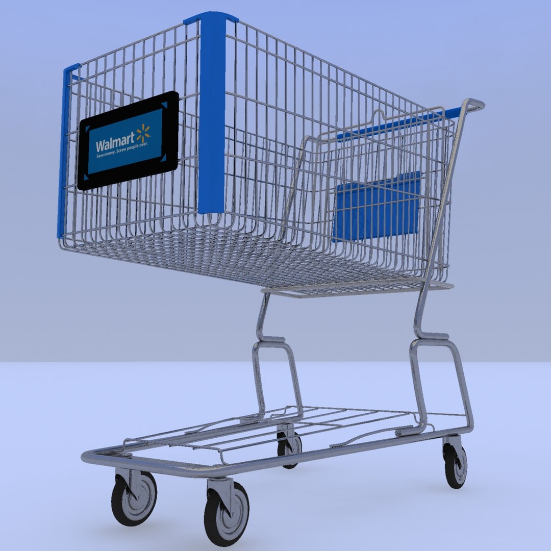 Walmart Shopping Cart 3d Max