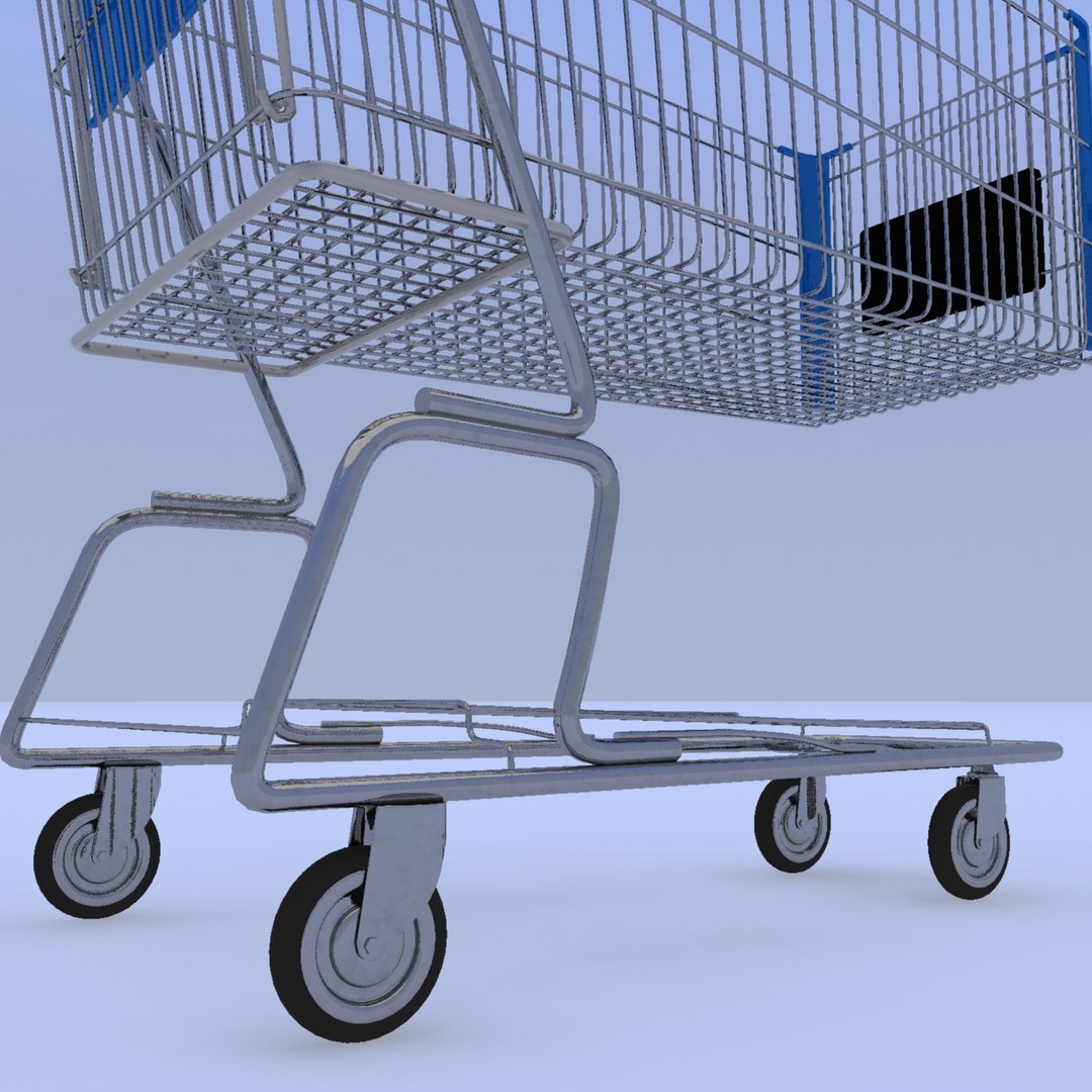 Walmart Shopping Cart 3d Max