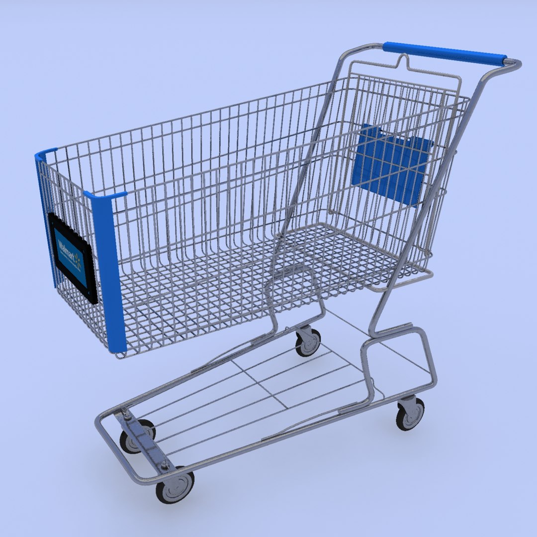 Walmart Shopping Cart 3d Max