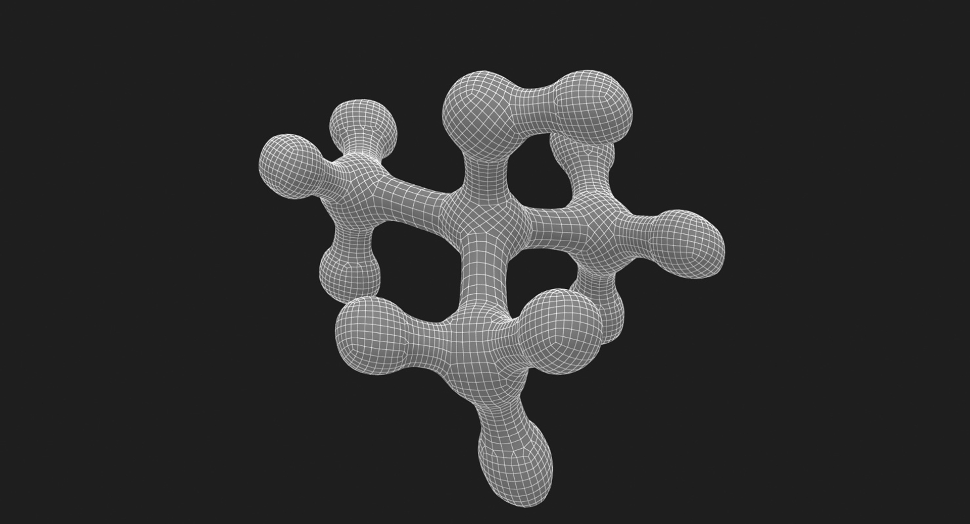 3d Model Tert Butanol 2