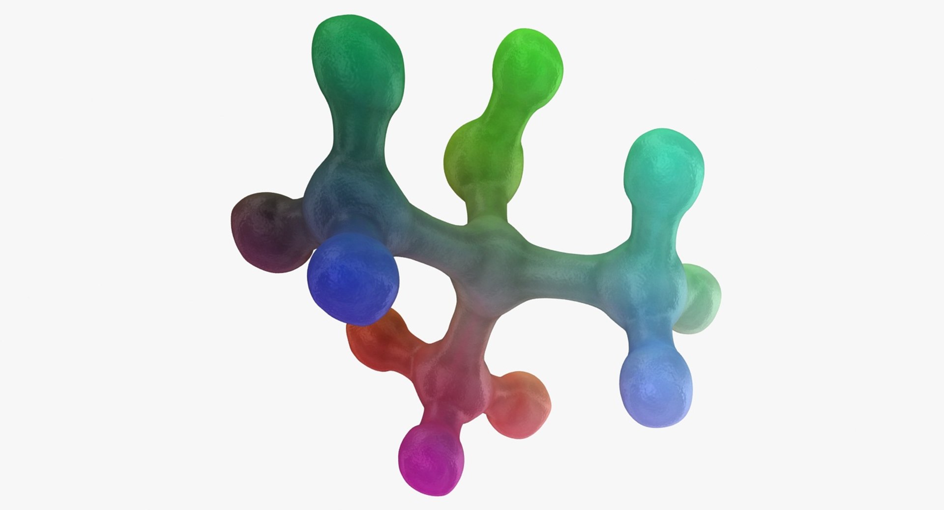 3d Model Tert Butanol 2