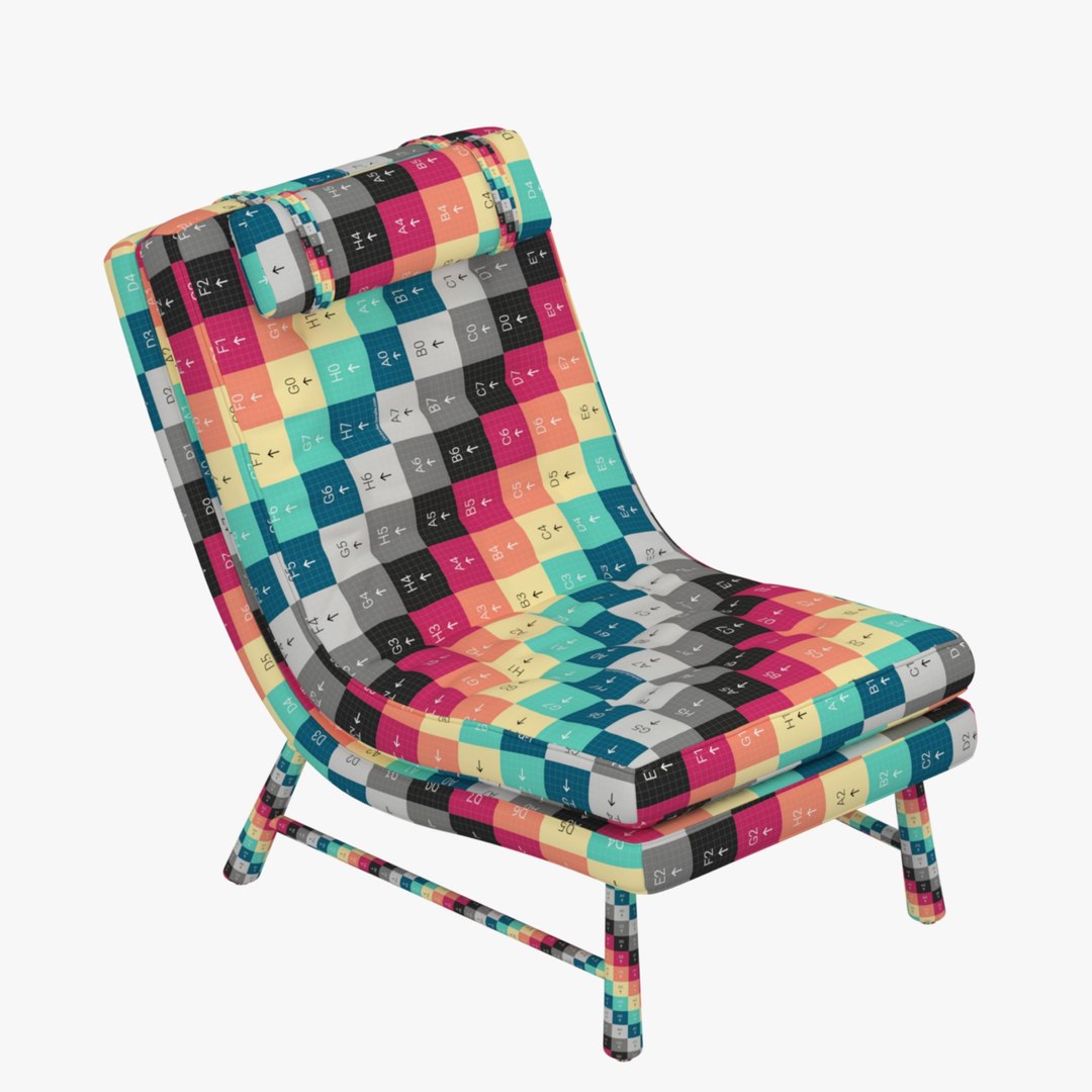 Edia Lounge Chair PBR 3D - TurboSquid 2151382