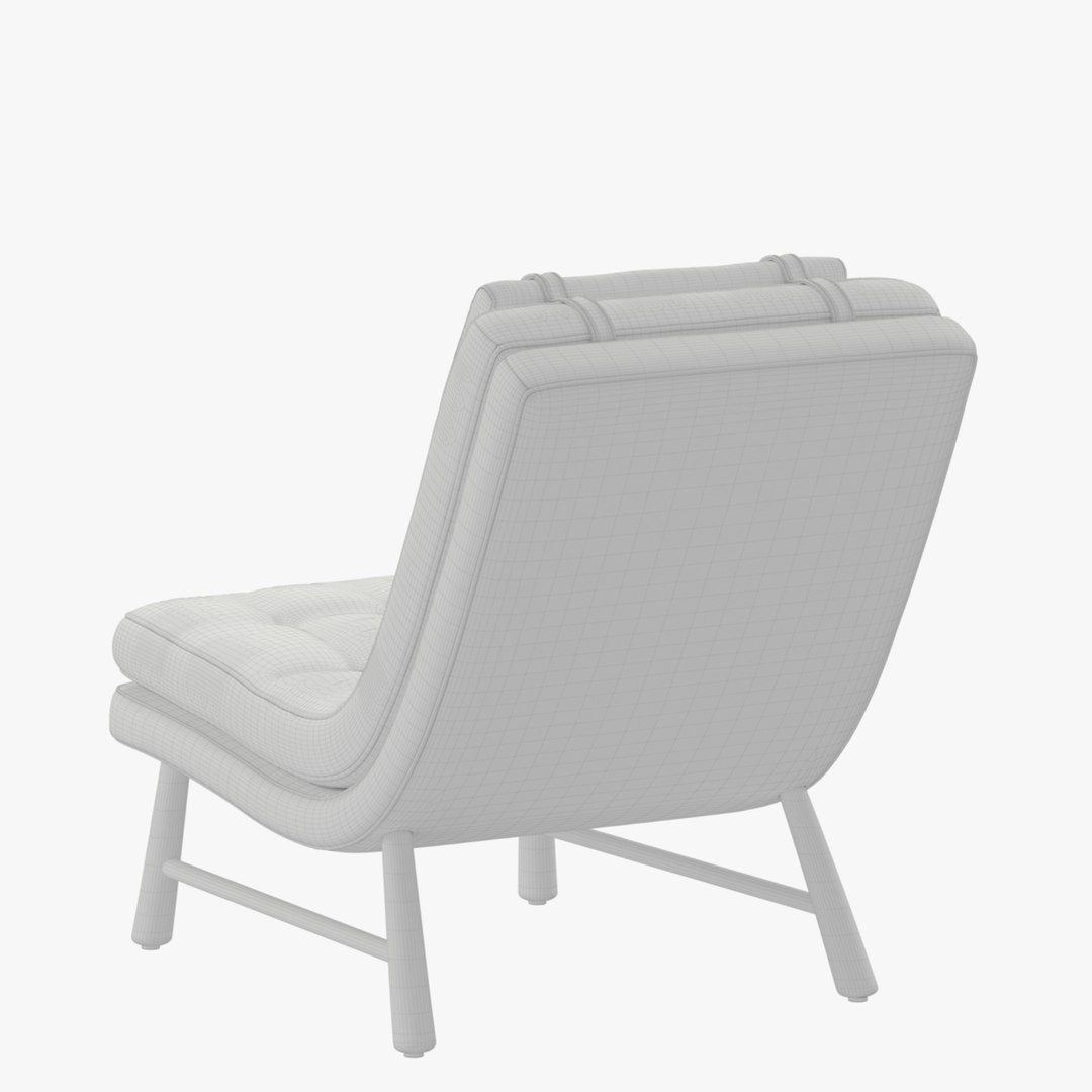 Edia Lounge Chair PBR 3D - TurboSquid 2151382