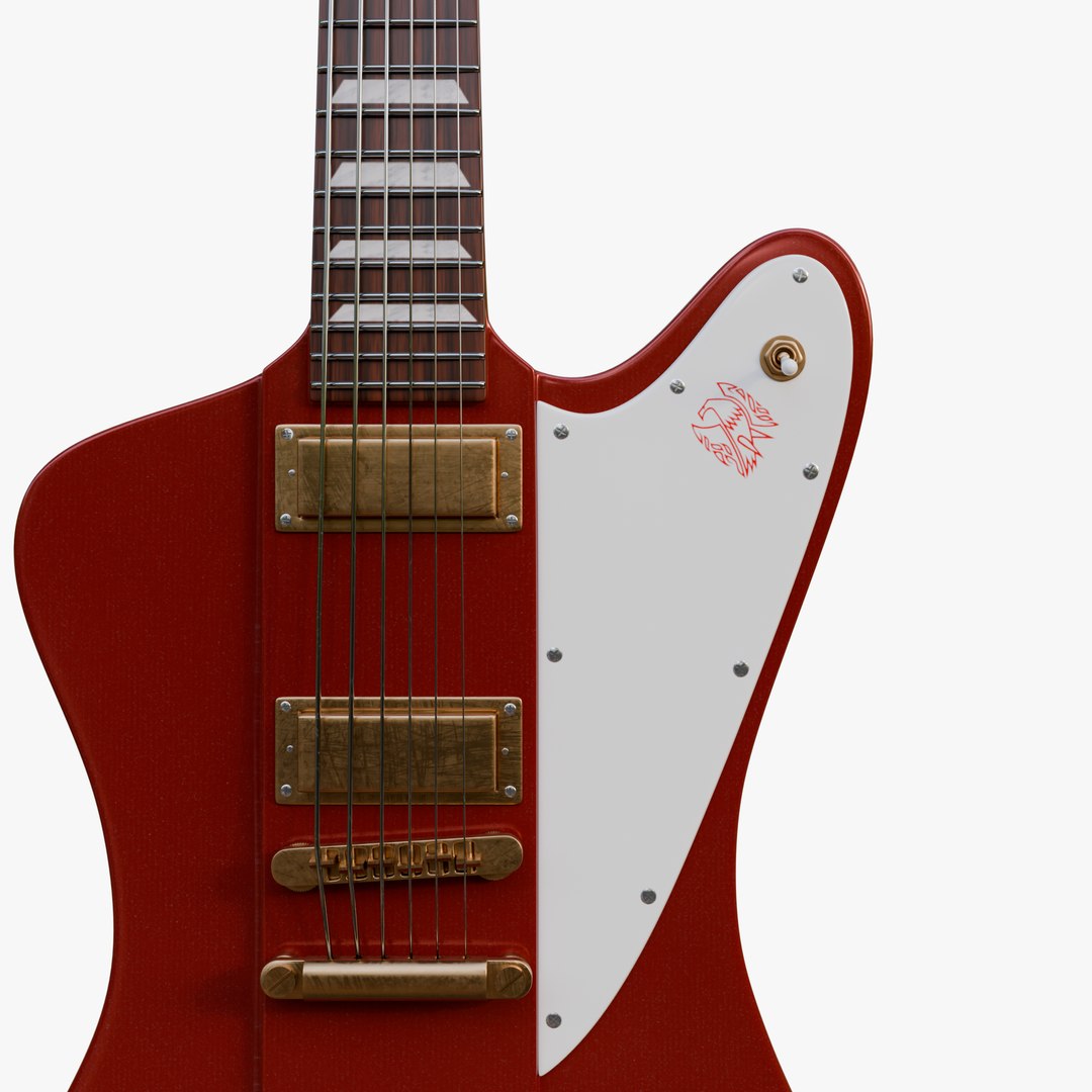 Firebird Electric Guitar PBR Model - TurboSquid 2423400