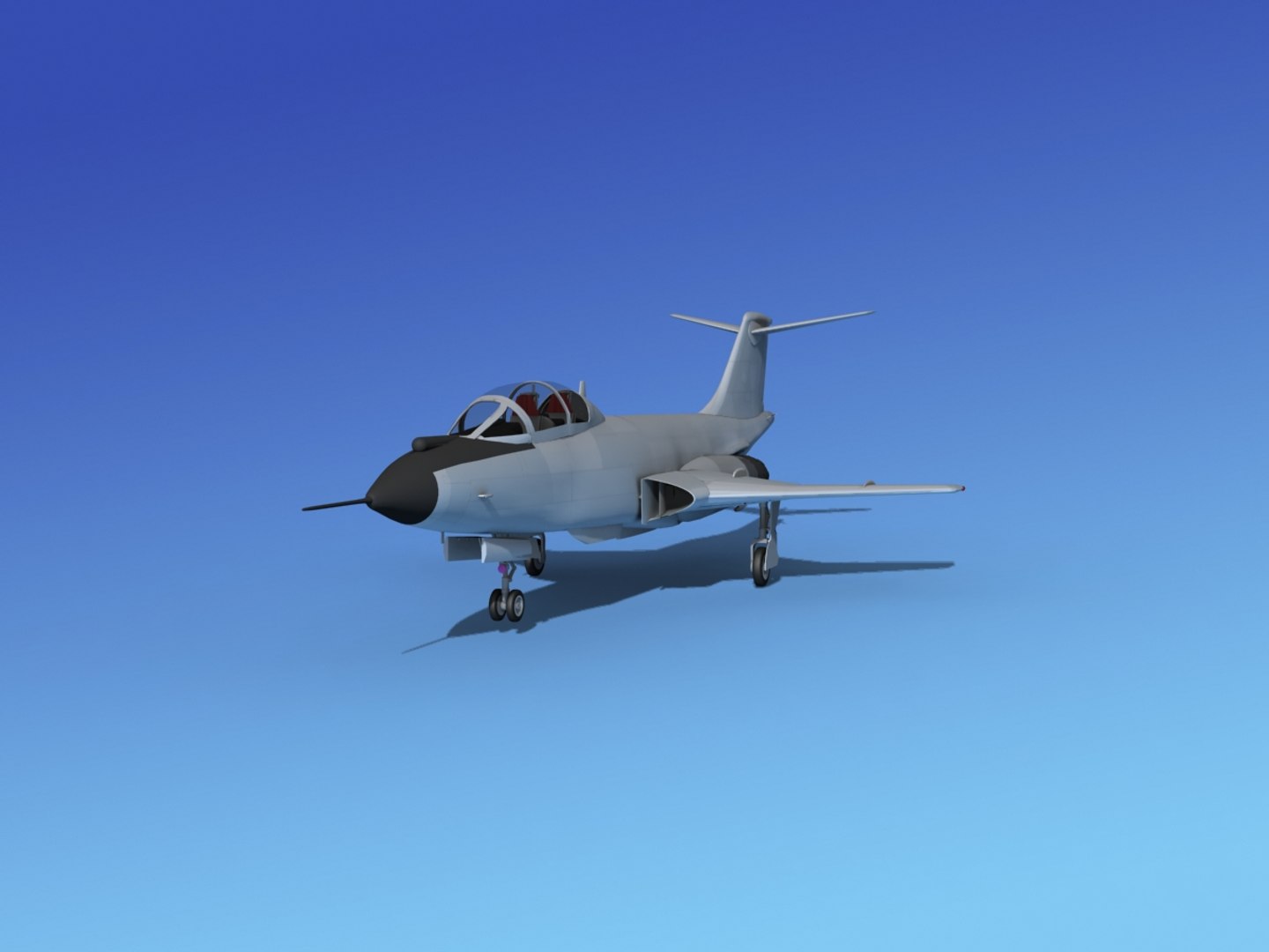 3d F-101 Voodoo Jet Fighters Model