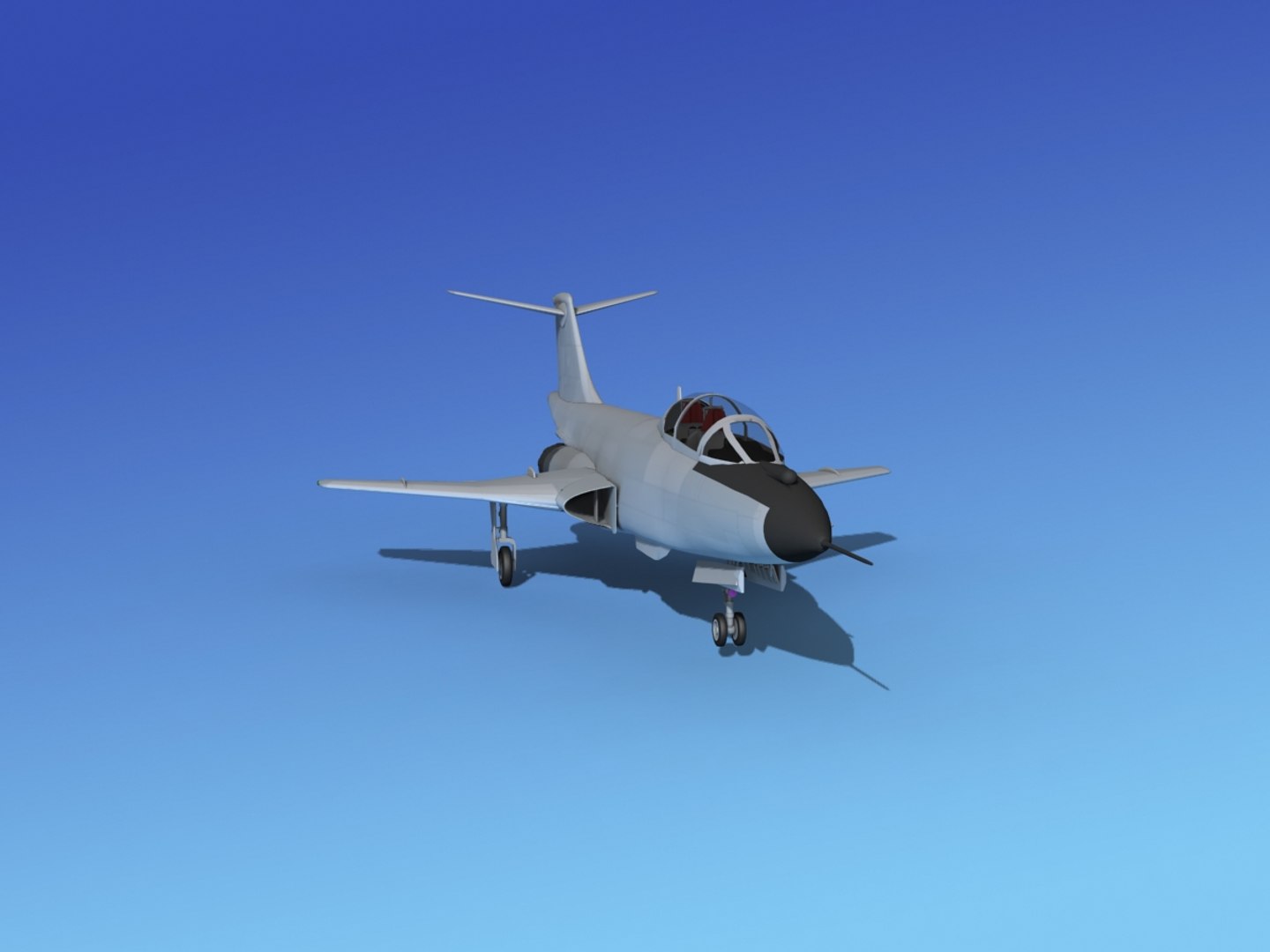 3d F-101 Voodoo Jet Fighters Model
