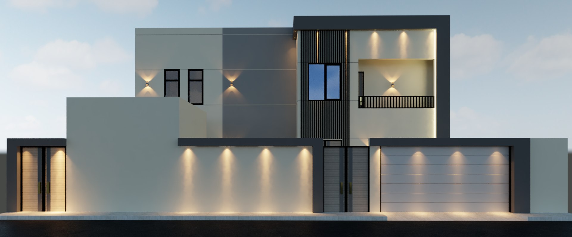 3D Modern Villa facade 6 - TurboSquid 2050377