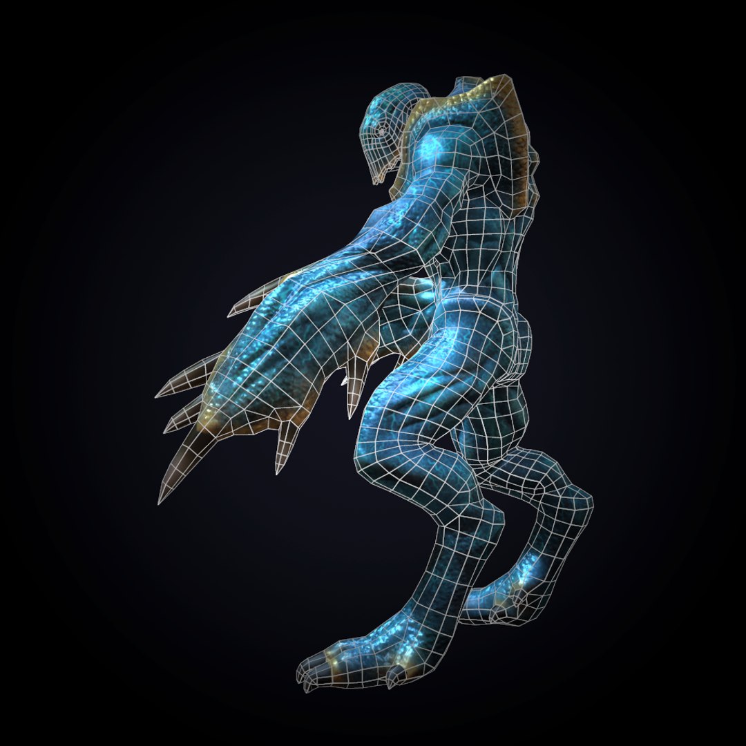 3d model character creature bug
