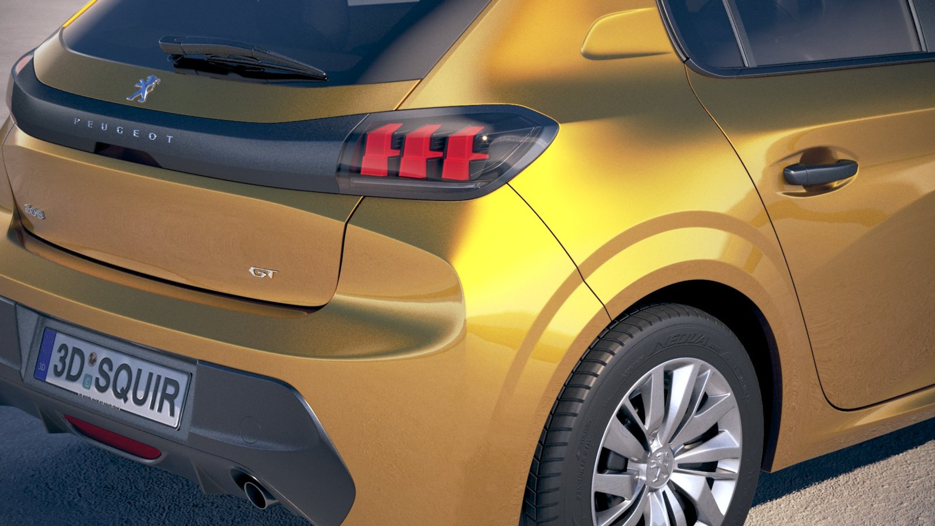 Peugeot 208 2020 3D Model - TurboSquid 1476680