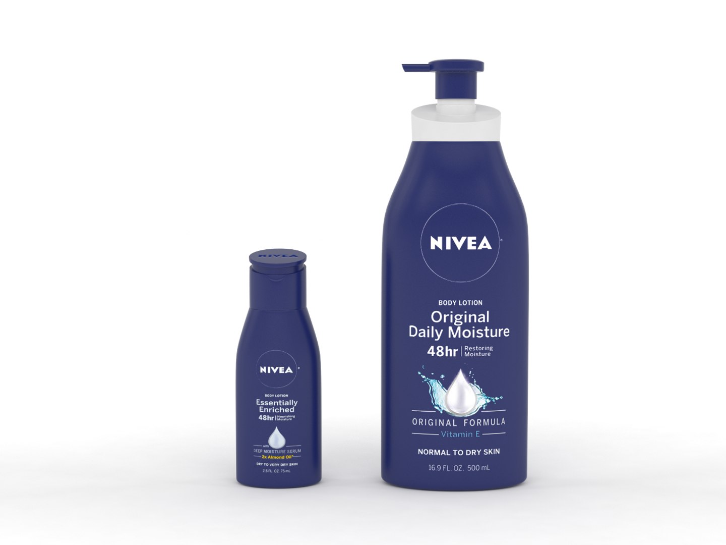 3D Nivea Body Lotion Model - TurboSquid 1398308