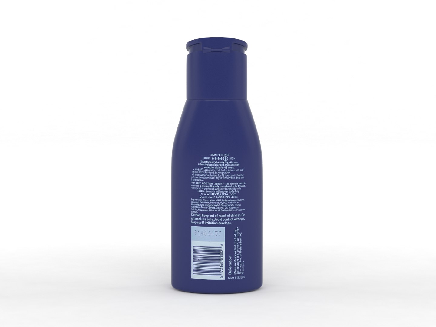 3D Nivea Body Lotion Model - TurboSquid 1398308