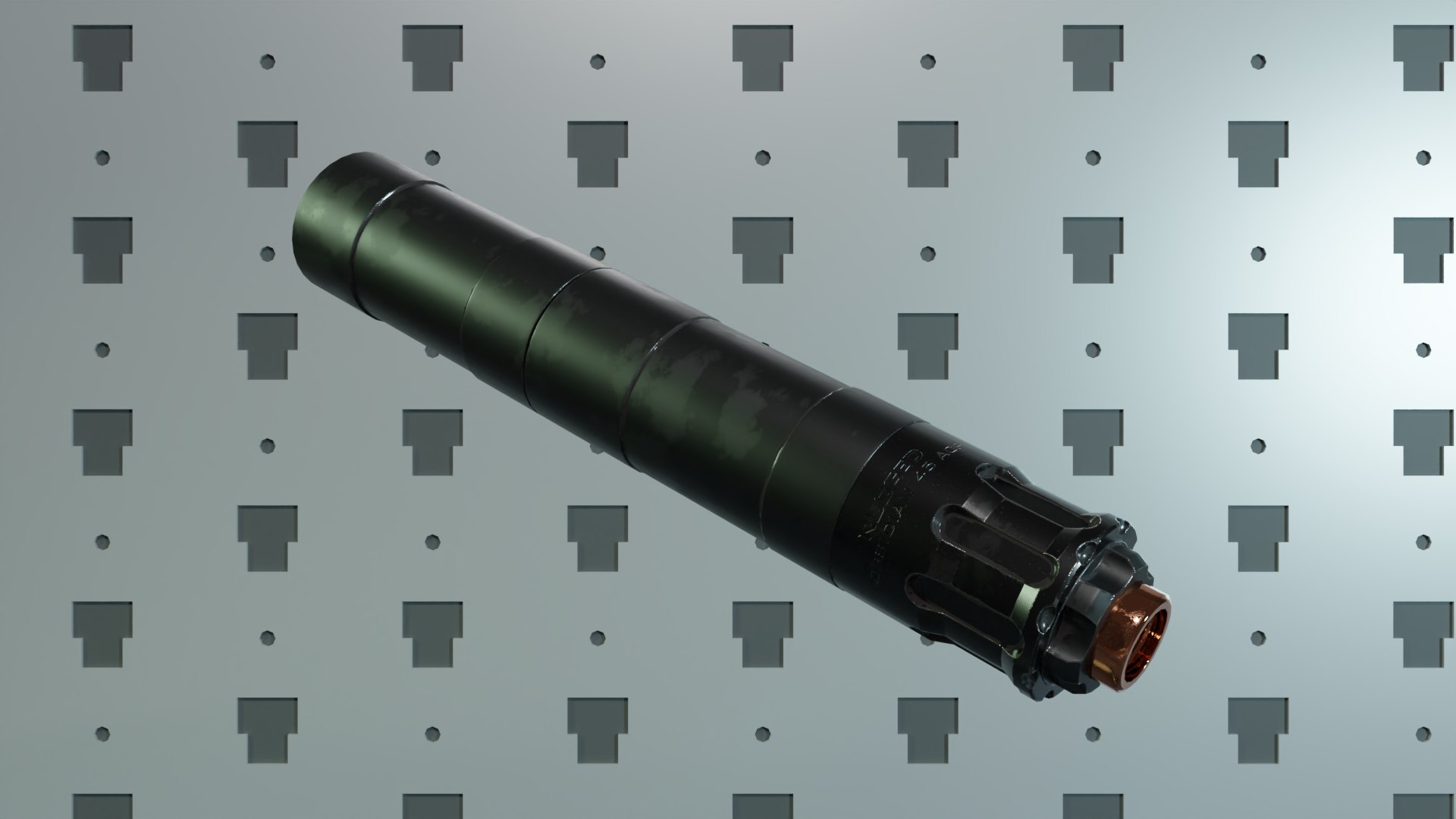 3D Rugged Supressor Silencer Obsidian 45 ACP Model - TurboSquid 2041123