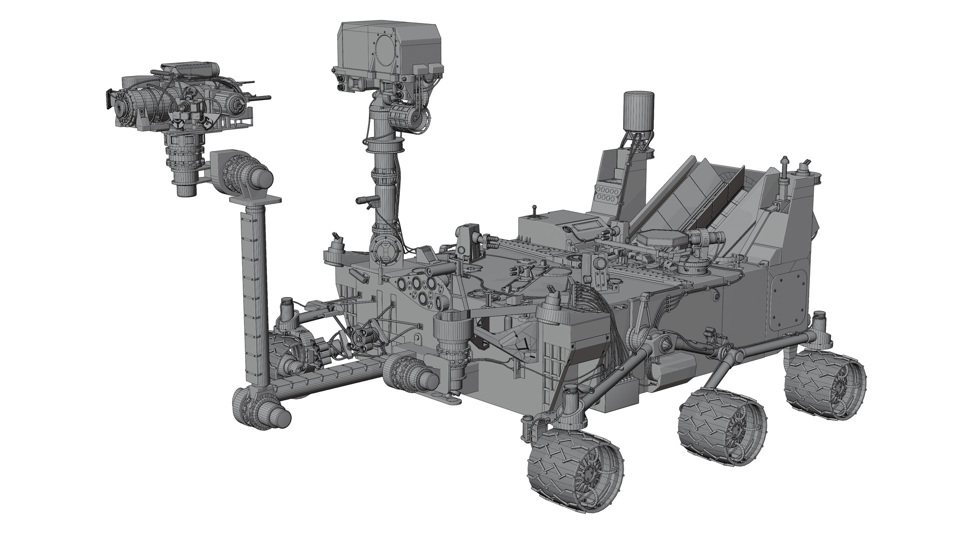 Curiosity Rover 3D - TurboSquid 1951619