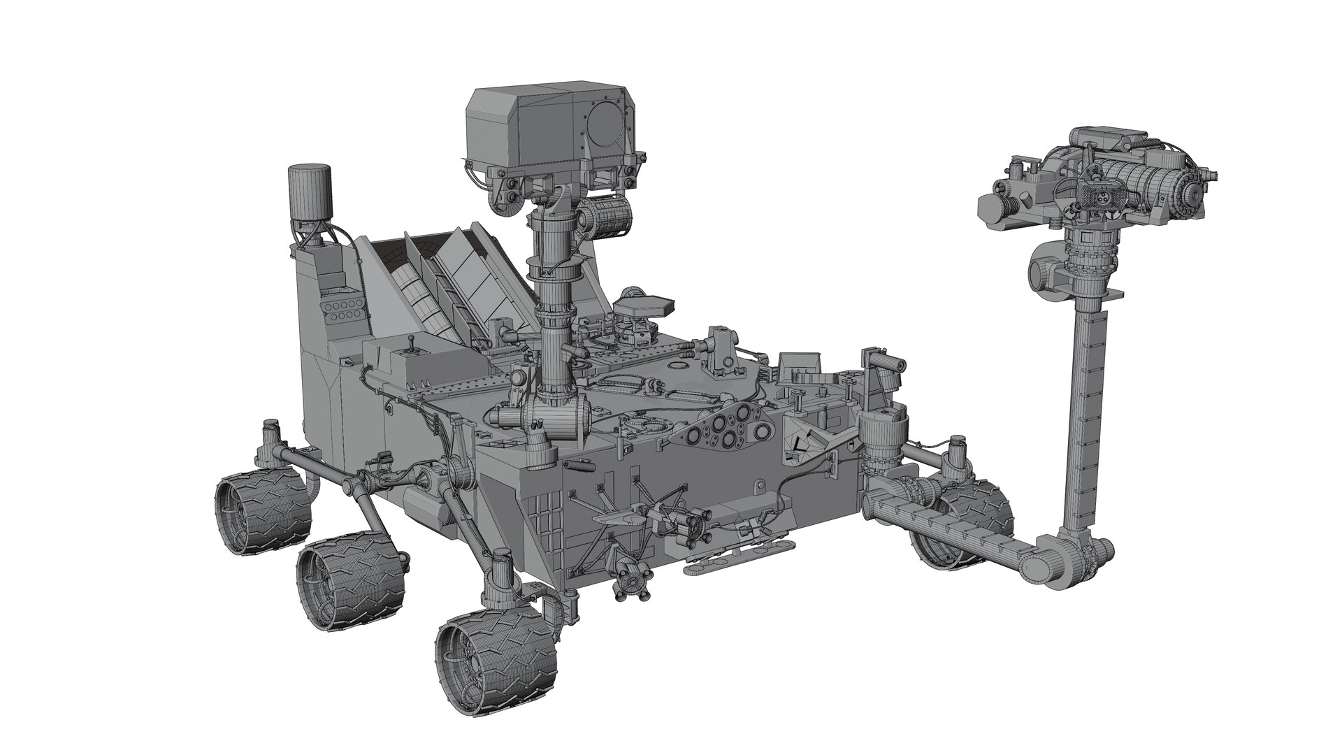 Curiosity Rover 3D - TurboSquid 1951619