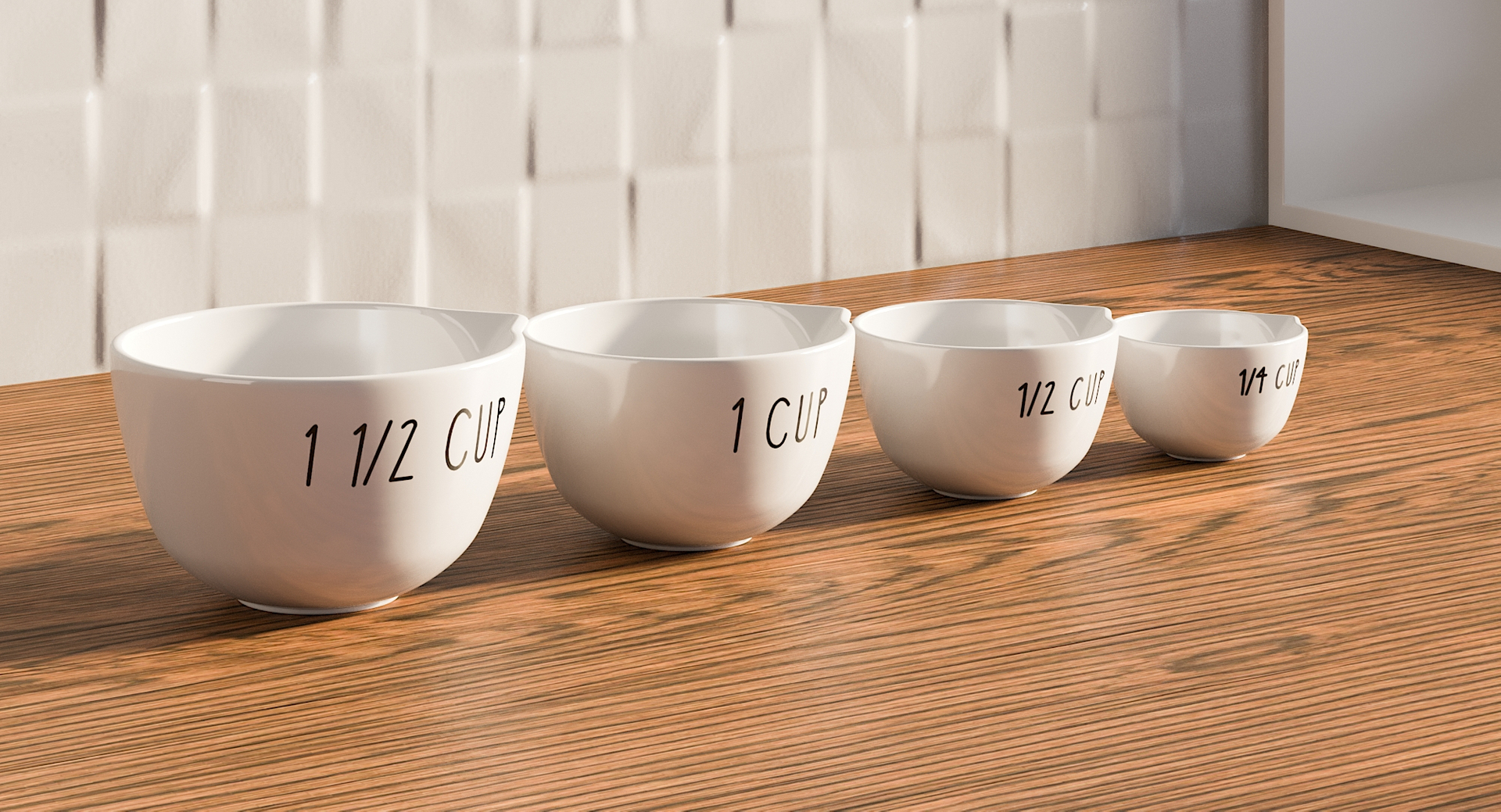 Realistic Measuring Cups 3D - TurboSquid 1465016