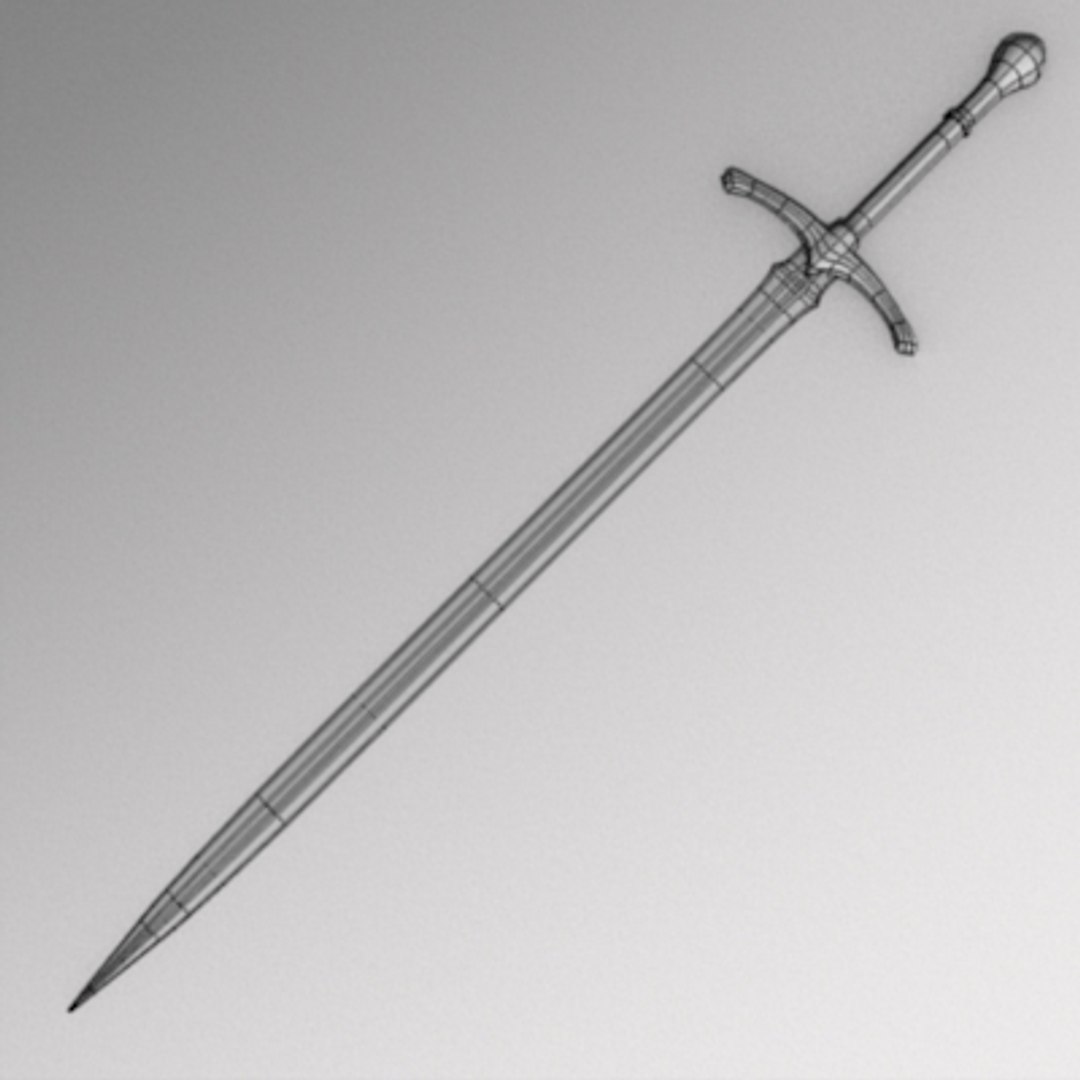 Fantasy Weapons Sword Obj