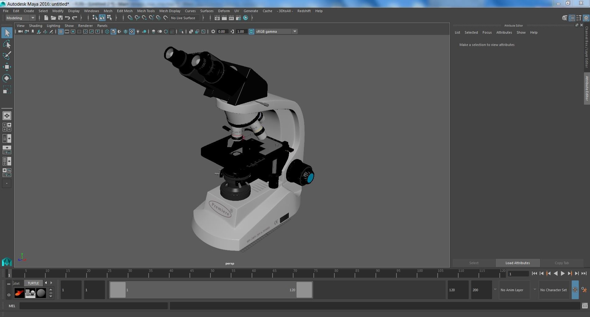 3D Model Biological Microscope Premiere - TurboSquid 2209610