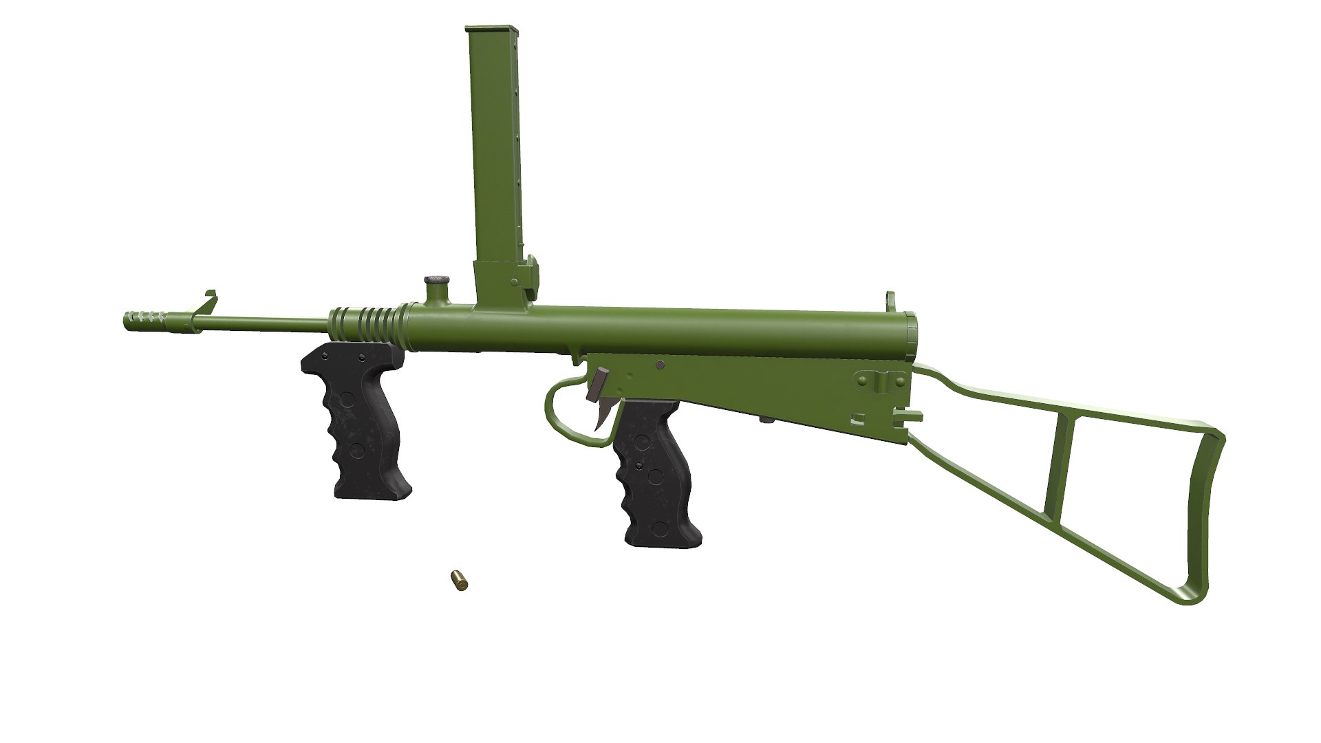 3D model Owen Gun Low-poly PBR - TurboSquid 2026738