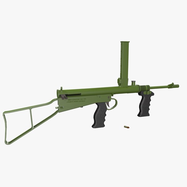 modelo 3d Owen Gun Low-poly PBR - TurboSquid 2026738
