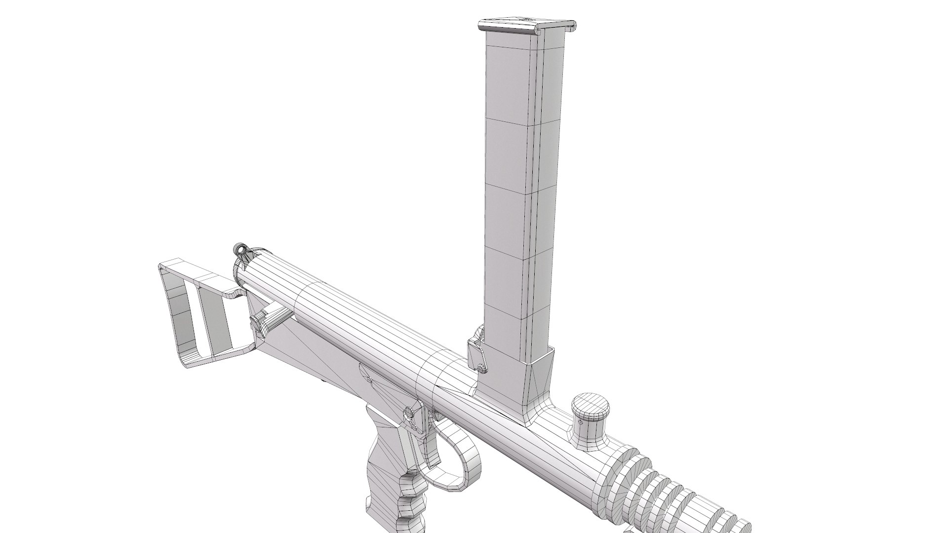 3D model Owen Gun Low-poly PBR - TurboSquid 2026738