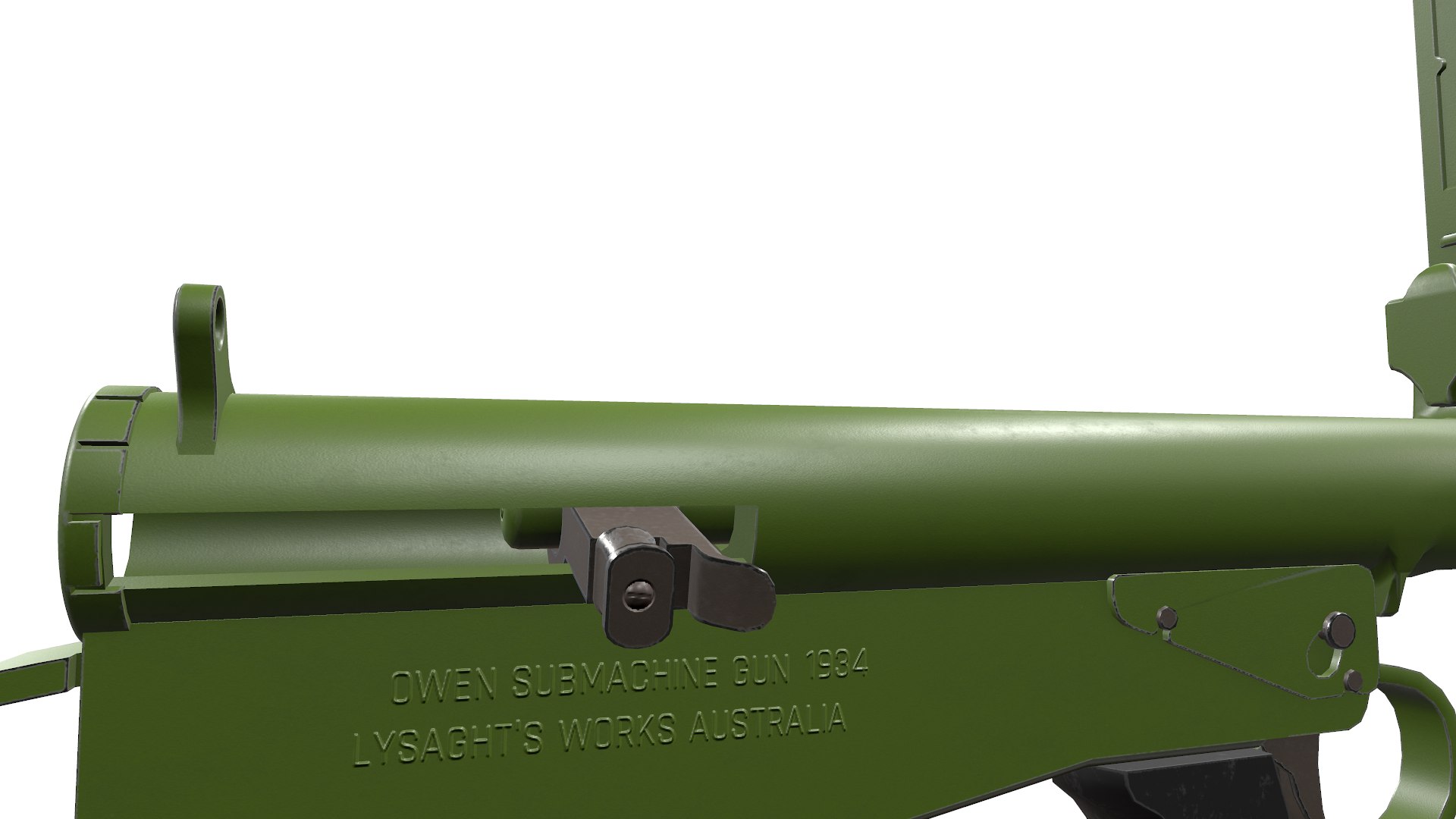 3D model Owen Gun Low-poly PBR - TurboSquid 2026738