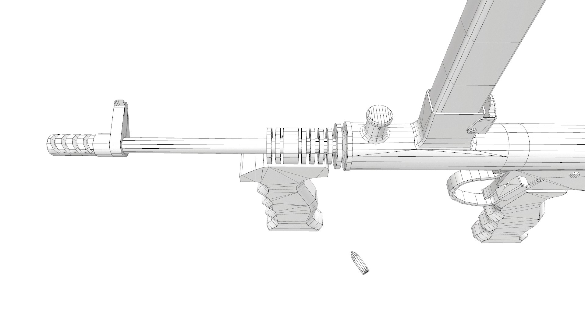 3D model Owen Gun Low-poly PBR - TurboSquid 2026738
