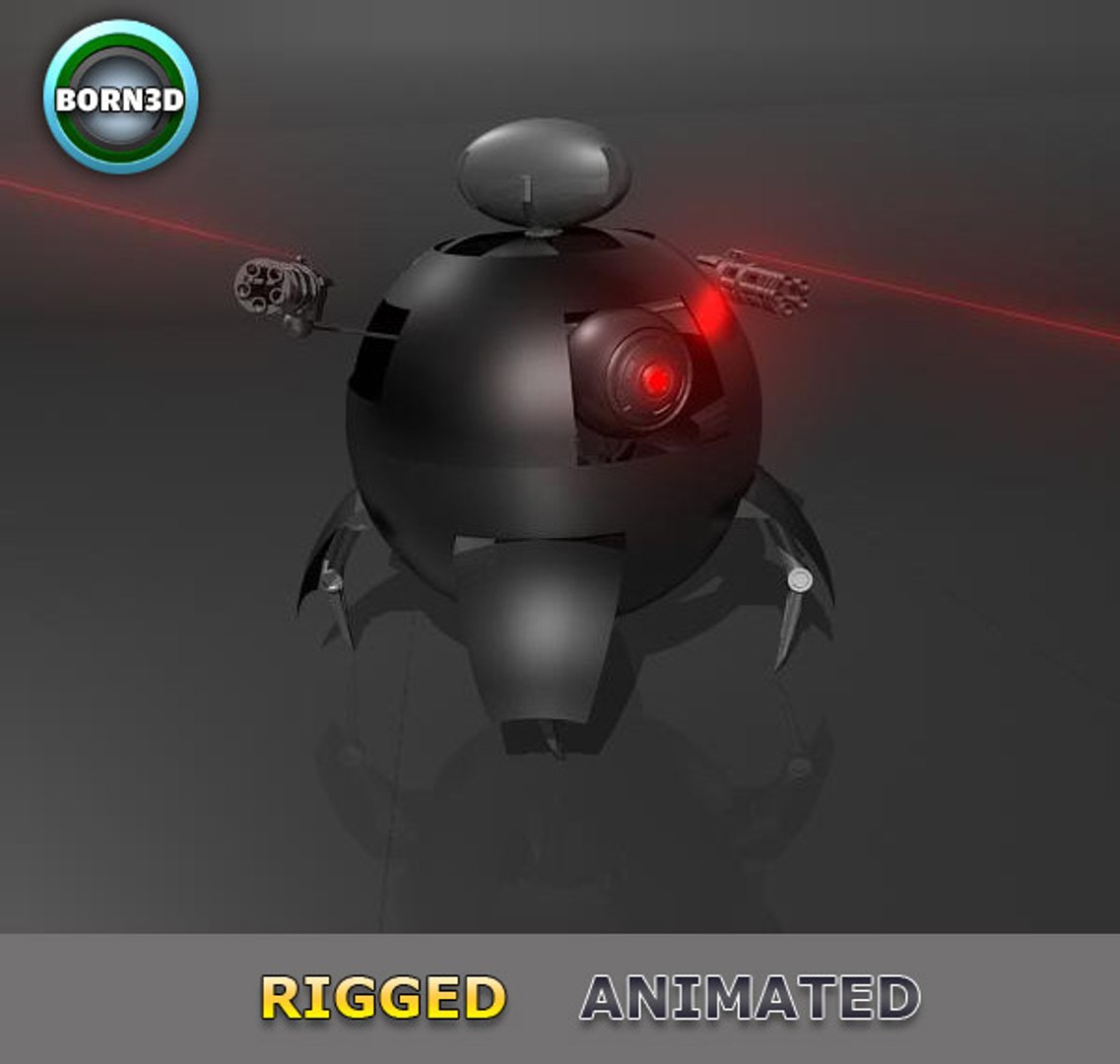 3d futuristic legs eye model