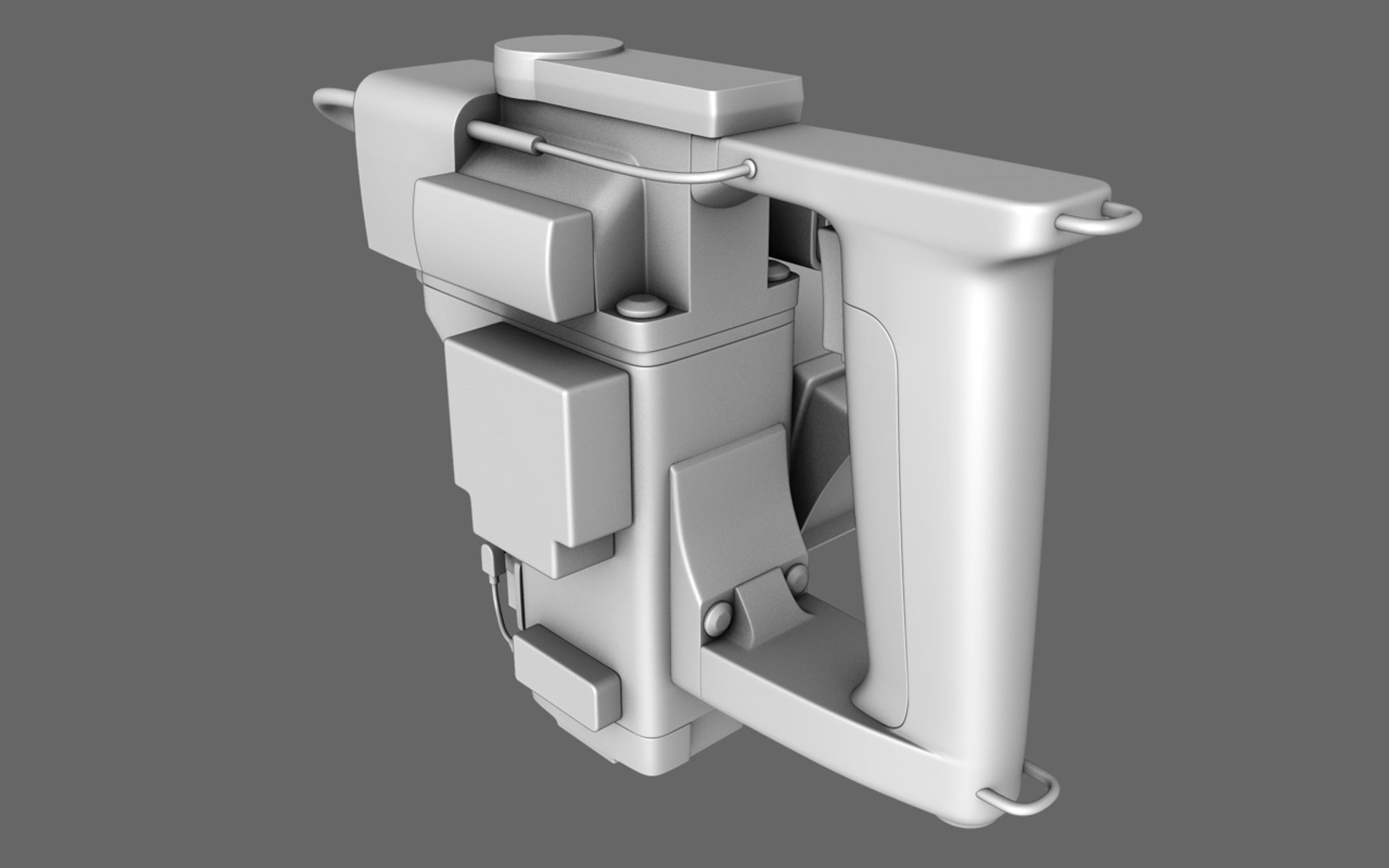 3d sci-fi motion tracker prop model