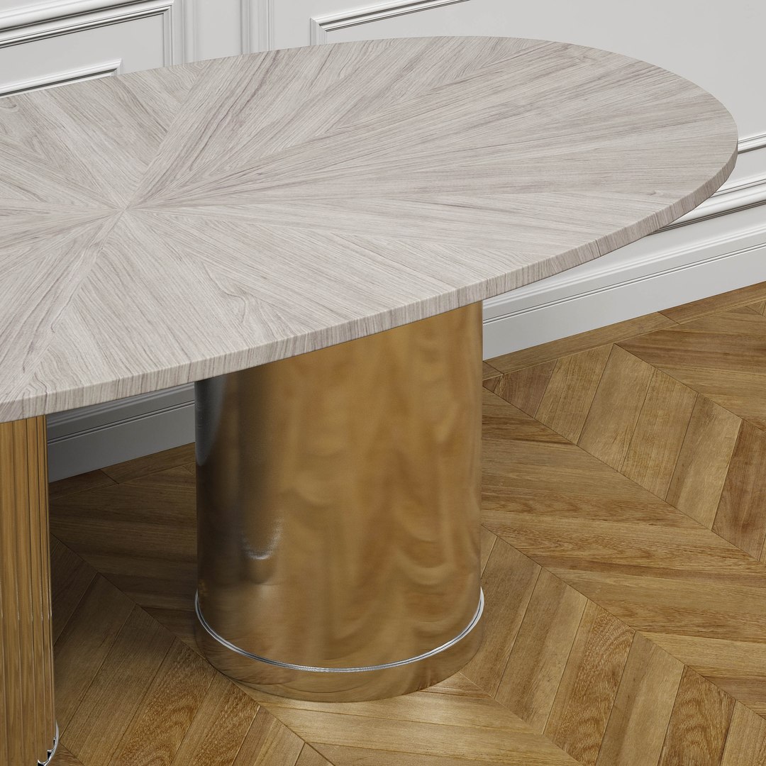 Antic Dining Table 3D Model - TurboSquid 1640445