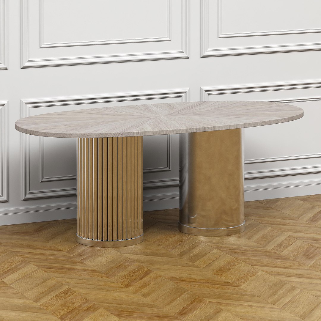 Antic Dining Table 3D Model - TurboSquid 1640445