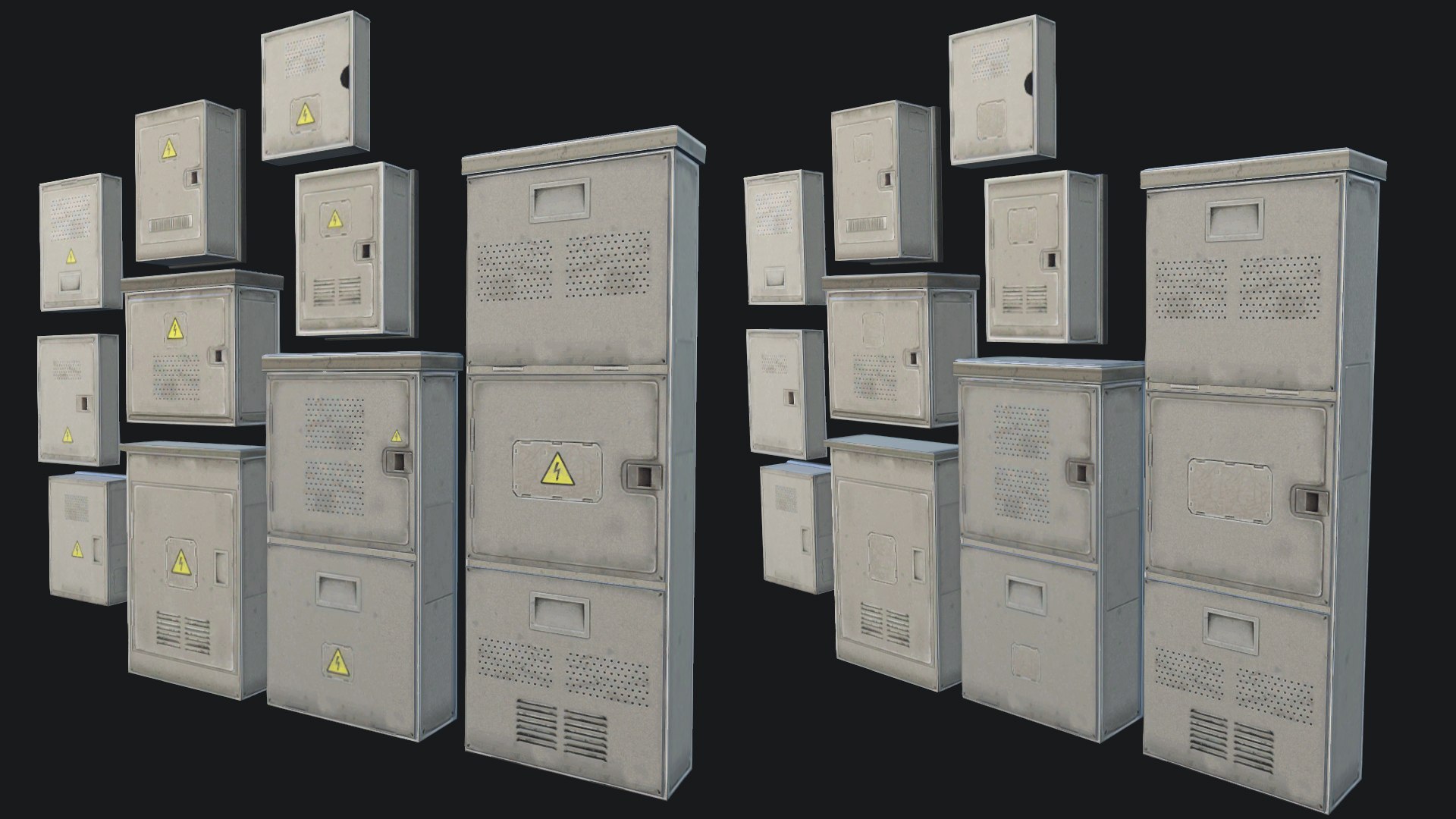 Small Utility Boxes 3D Model - TurboSquid 1159437
