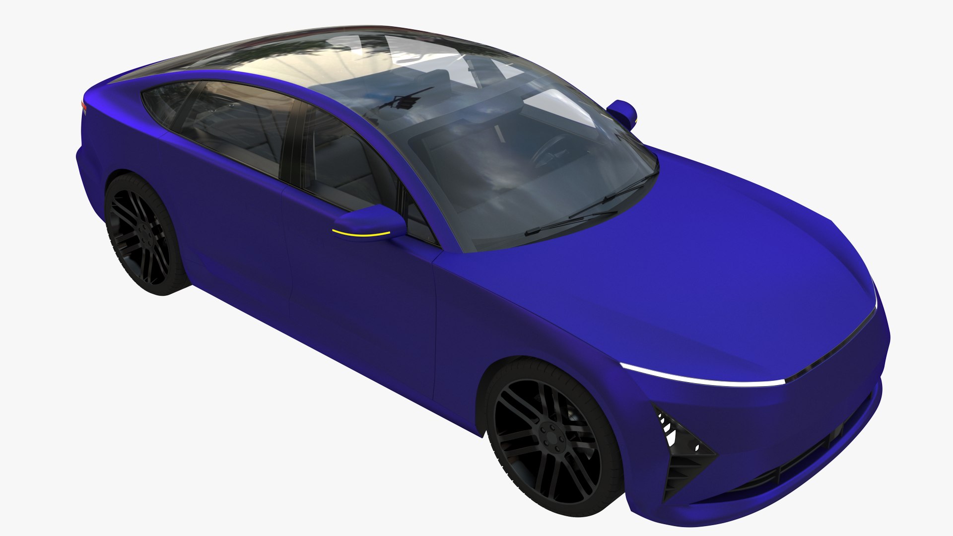 Electric Car 2 3D Model - TurboSquid 2222656