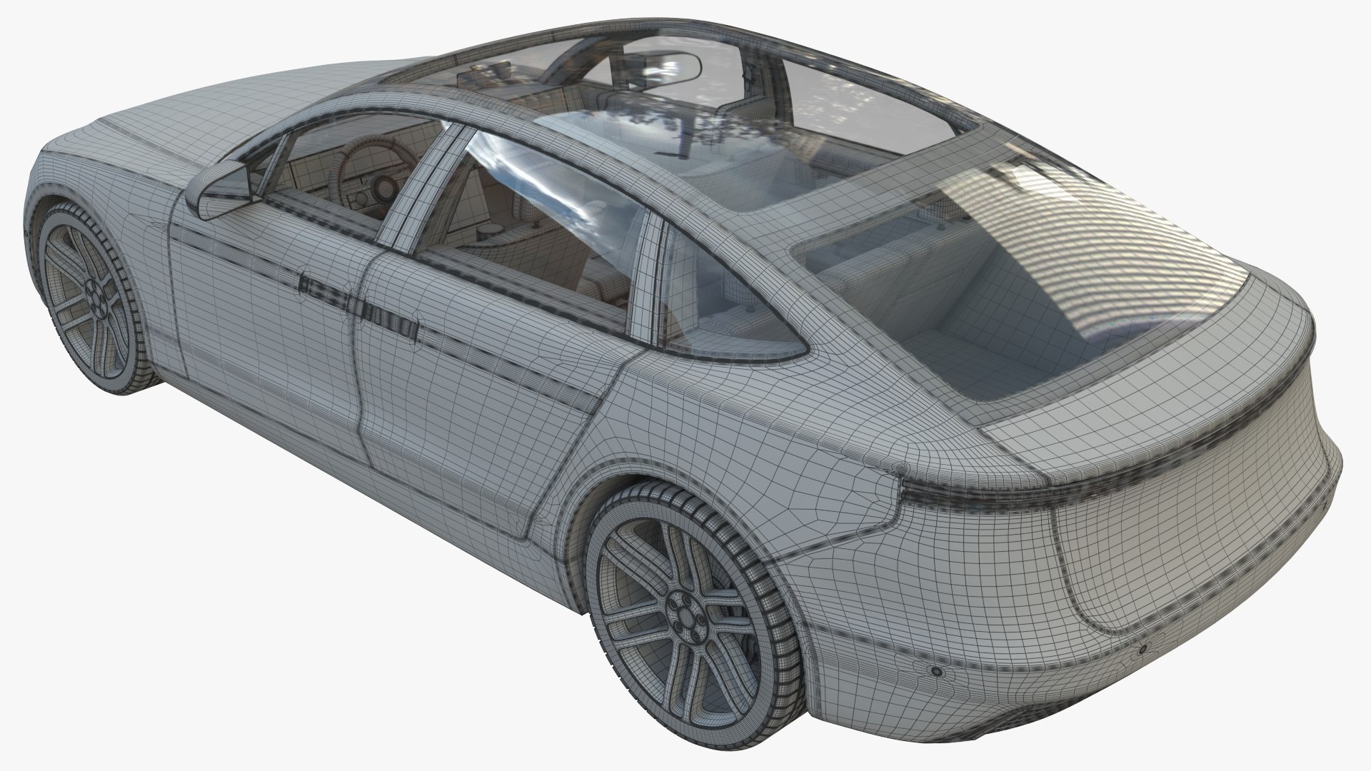 Electric Car 2 3D Model - TurboSquid 2222656