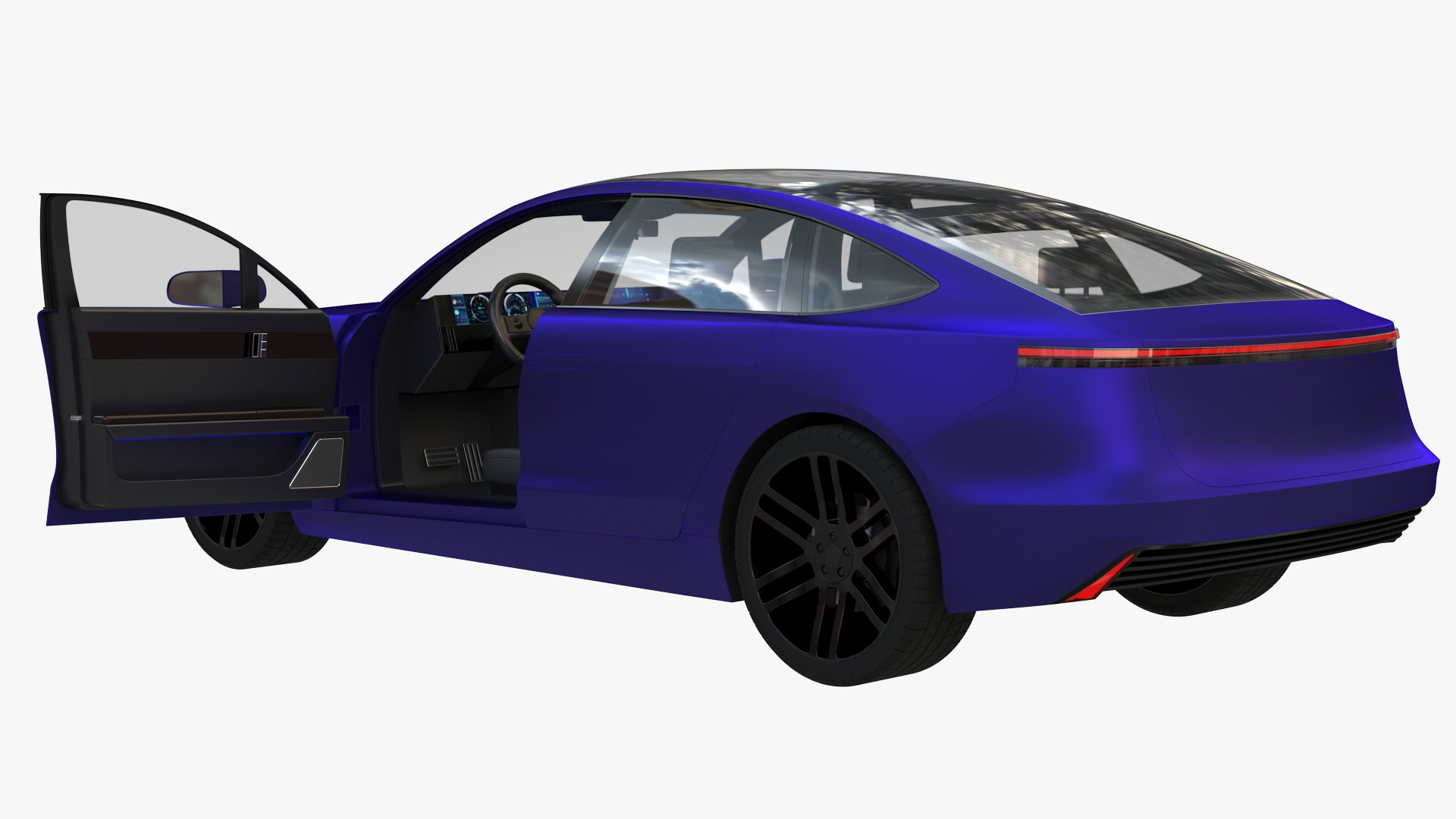 Electric Car 2 3D Model - TurboSquid 2222656