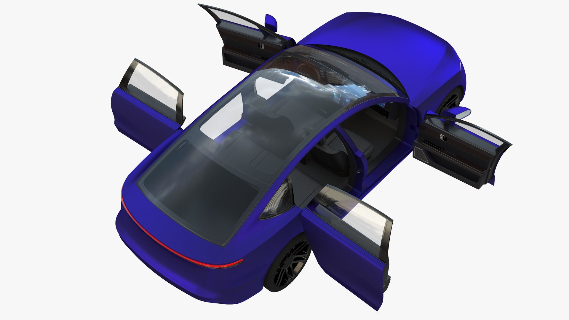 Electric Car 2 3D Model - TurboSquid 2222656