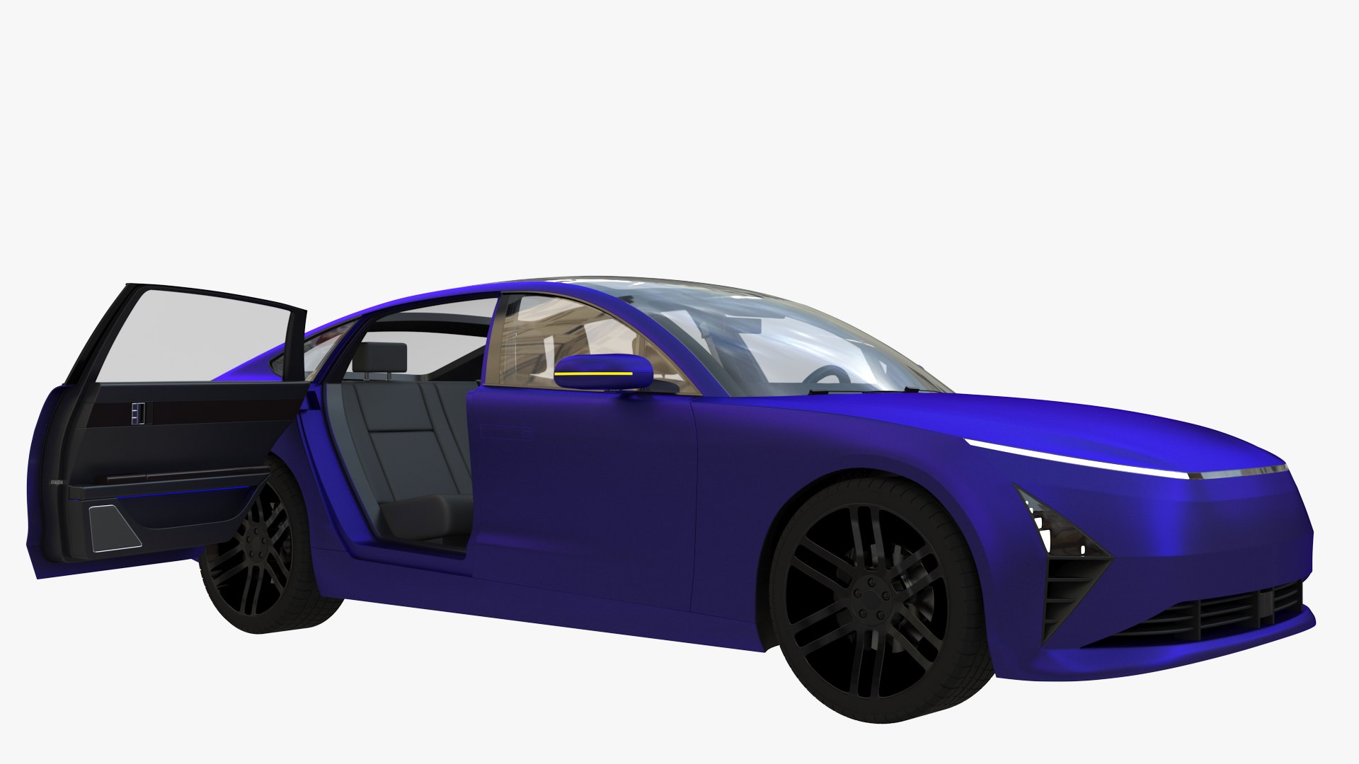 Electric Car 2 3D Model - TurboSquid 2222656