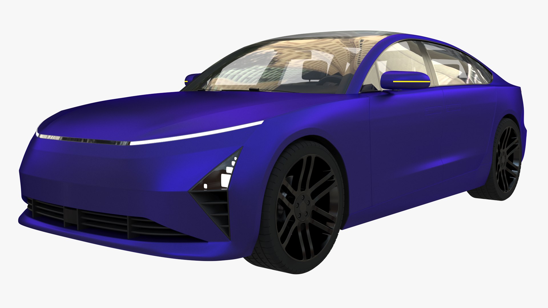 Electric Car 2 3D Model - TurboSquid 2222656