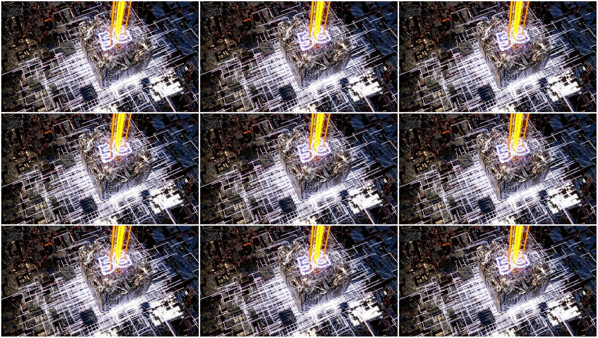 5G Intelligent Science Fiction Scene Future Technology CPU Processor AI ...