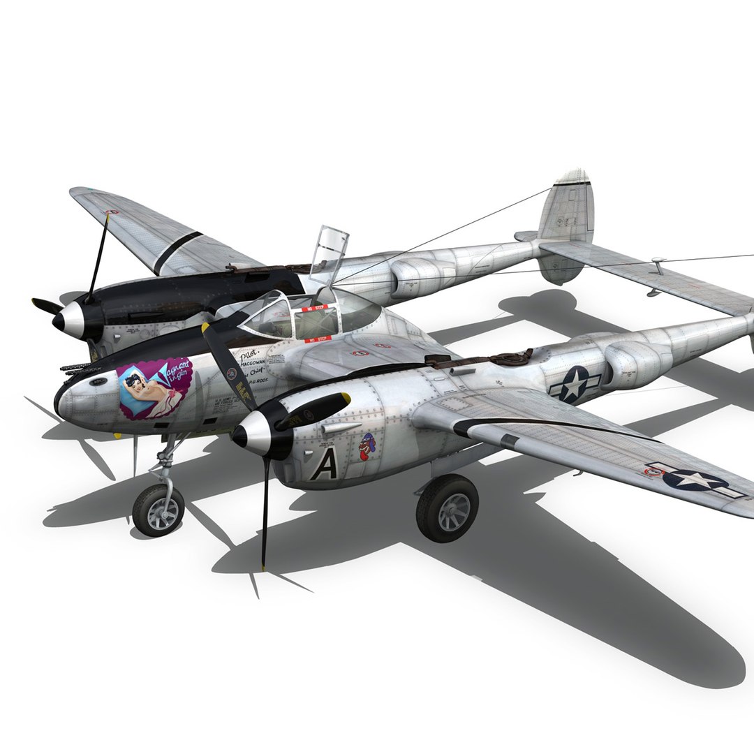 3d model lockheed lightning - vagrant