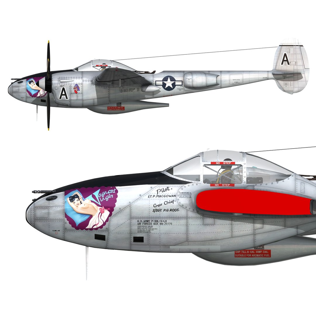3d model lockheed lightning - vagrant